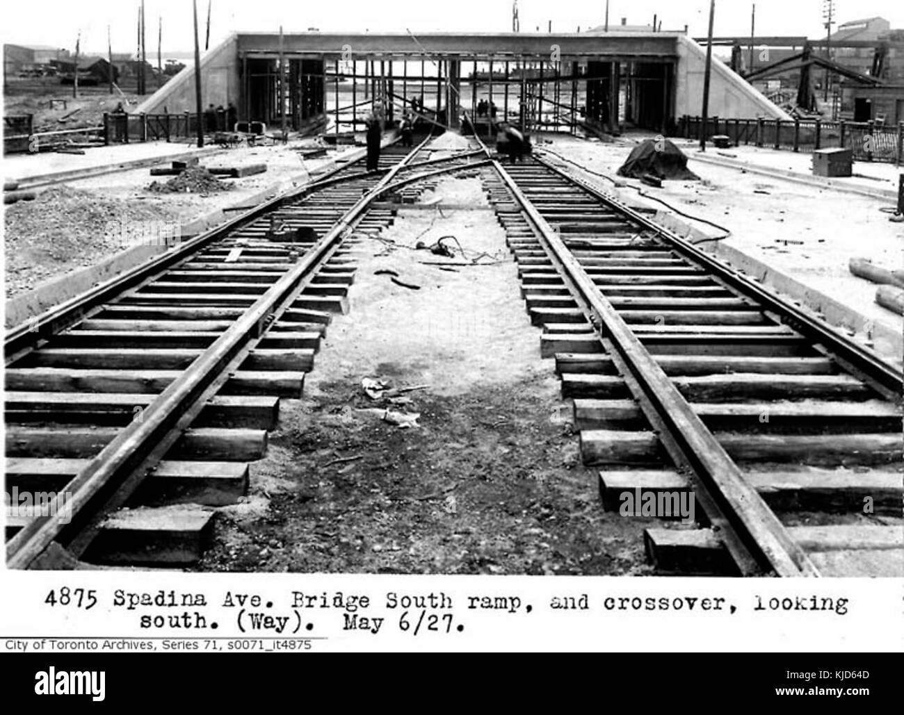 Spadina bridge ramp and crossover 1927 5 6 Stock Photo - Alamy