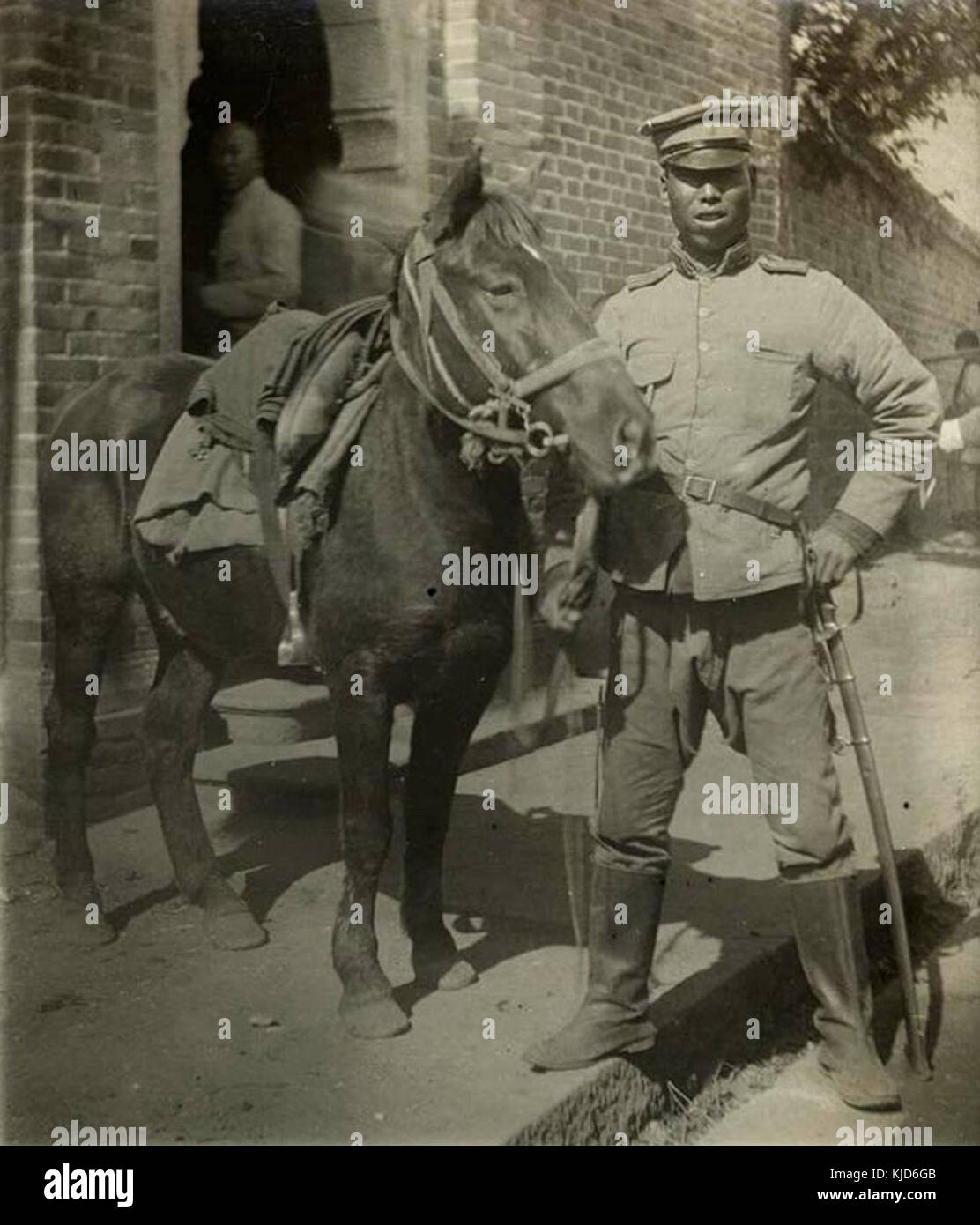 Cavalry of the Chinese new army Stock Photo - Alamy