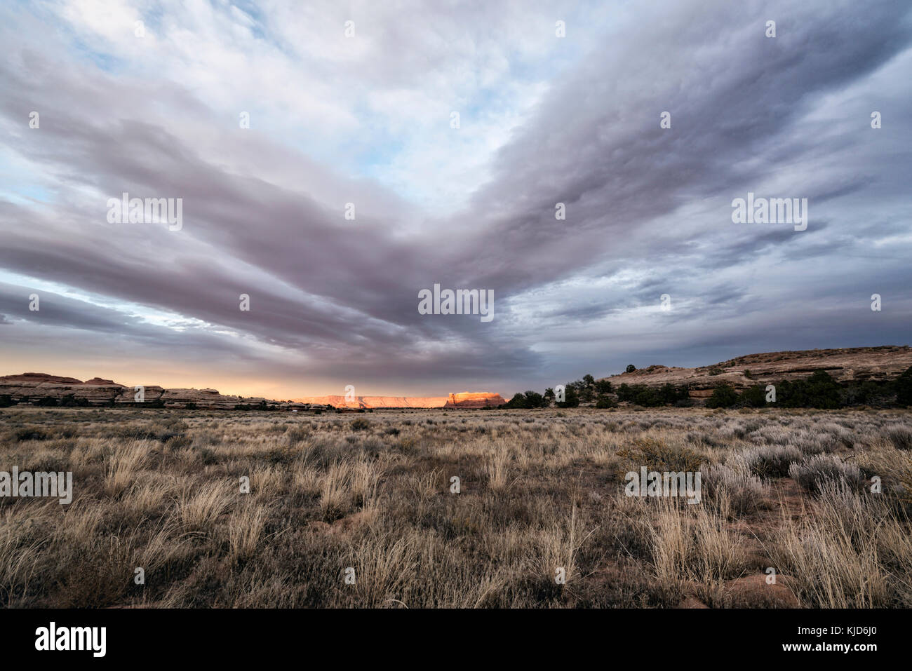 "Clouds over desert in Moab, Utah, United States Stock Photo - Alamy
