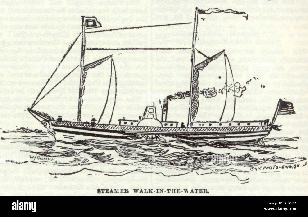 Steamer Walk in the Water Stock Photo - Alamy