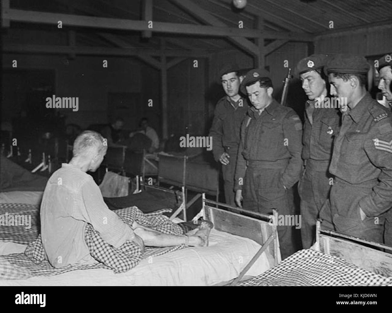 Starving concentration camp prisoner liberated by Canadian 3rd division ...