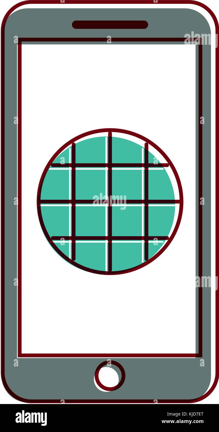 smartphone gps navigation screen blank app Stock Vector Image & Art - Alamy