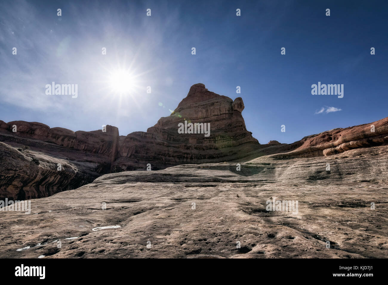 "Sun over desert in Moab, Utah, United States Stock Photo - Alamy
