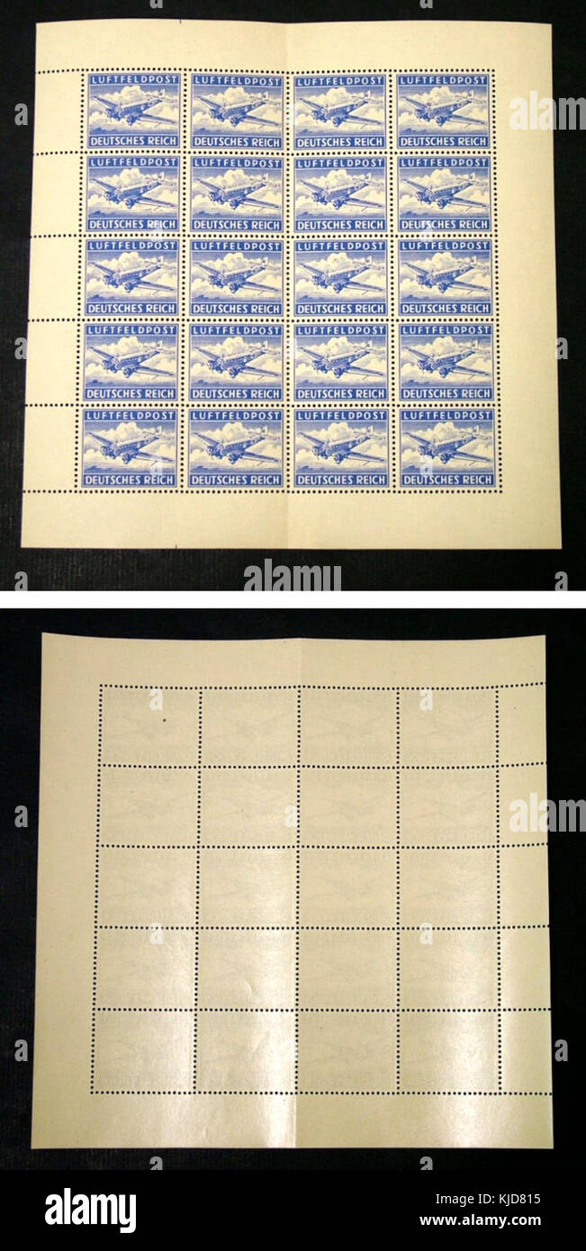 1943 forged German military franchise stamp Stock Photo - Alamy