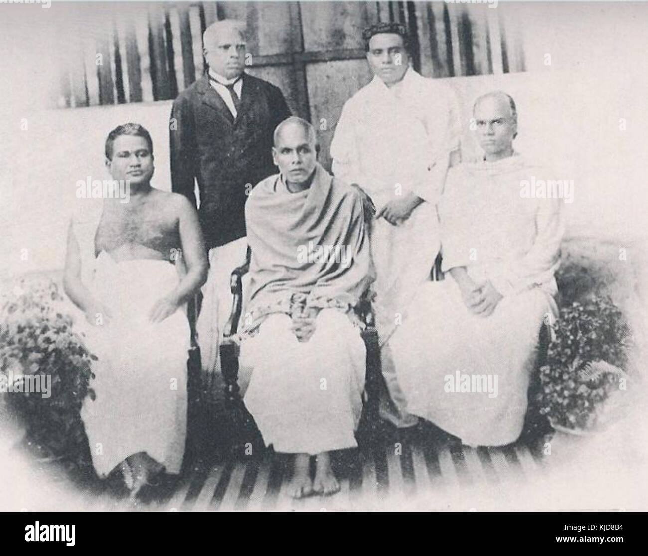 This image shows an Asan (a spiritual leader or teacher) with a ...
