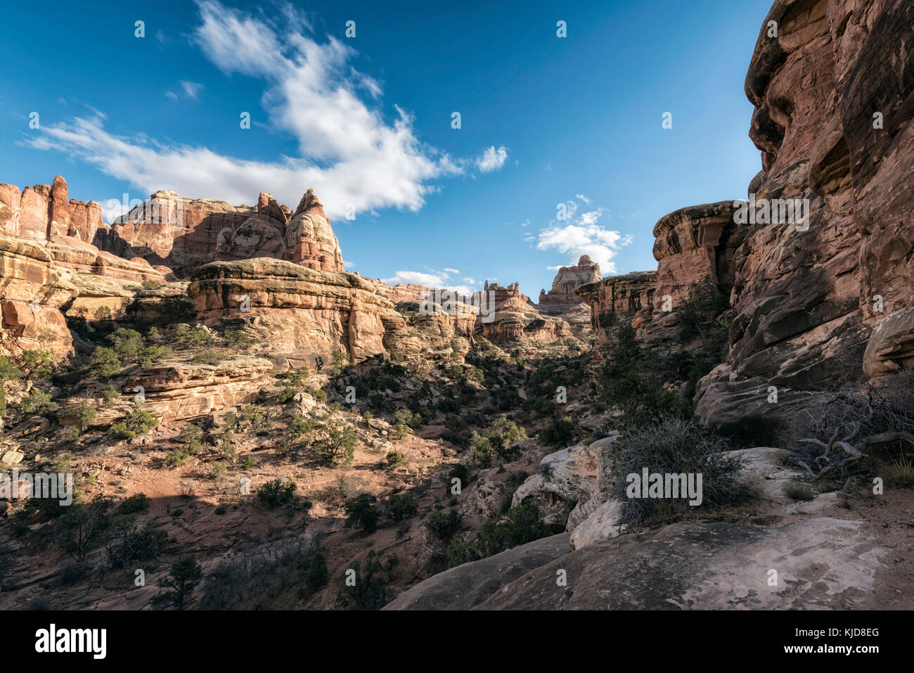 "Blue sky over canyon in Moab, Utah, United States Stock Photo - Alamy