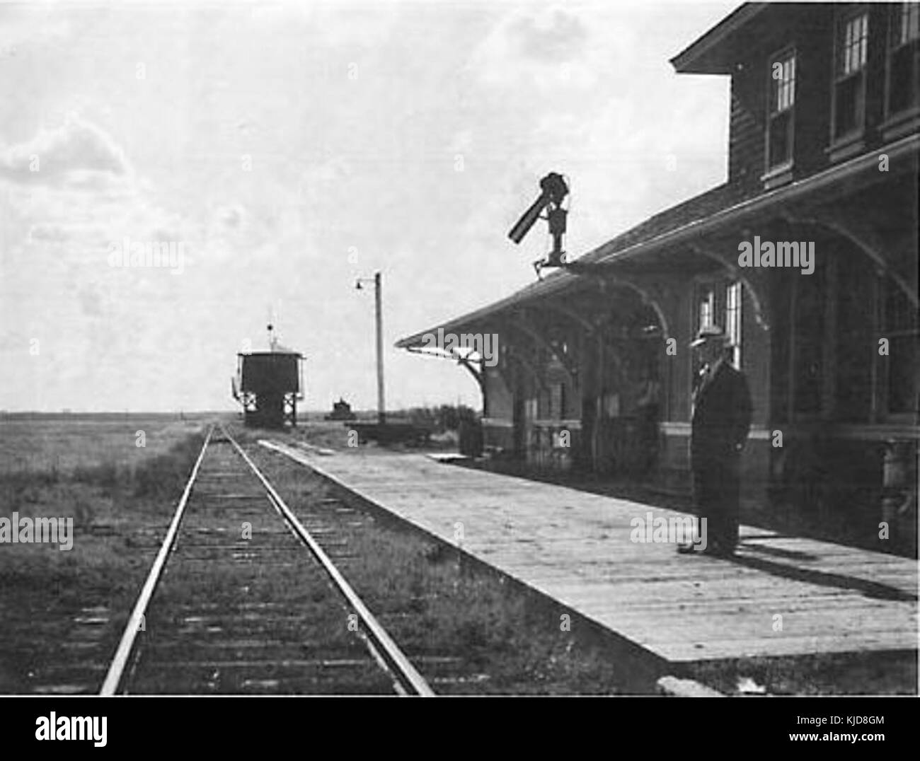 Eatonia Railway Station pre1940 Stock Photo - Alamy