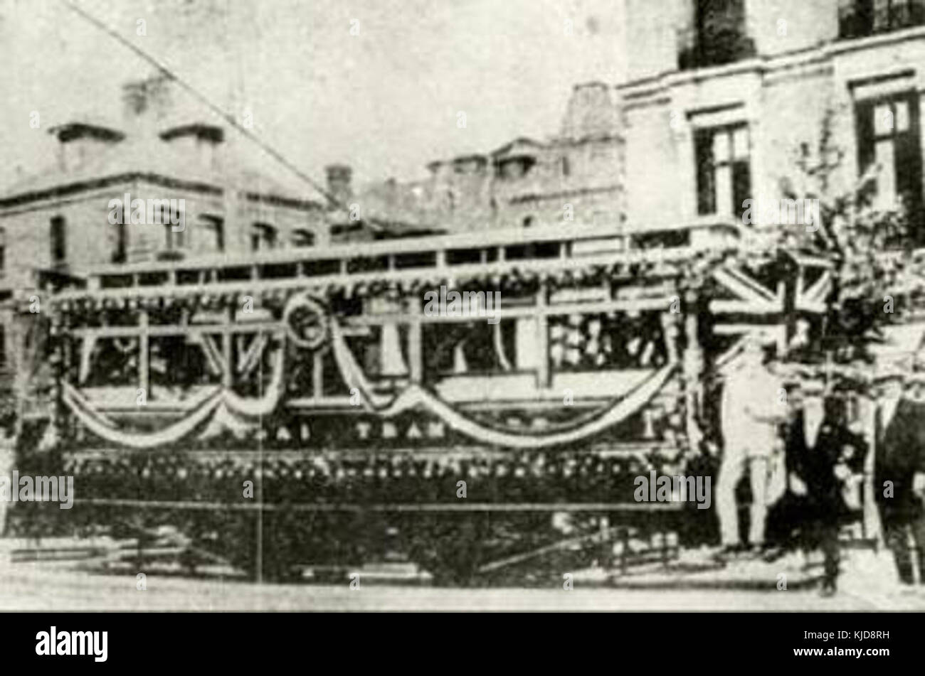 First tram in Shanghai Stock Photo - Alamy