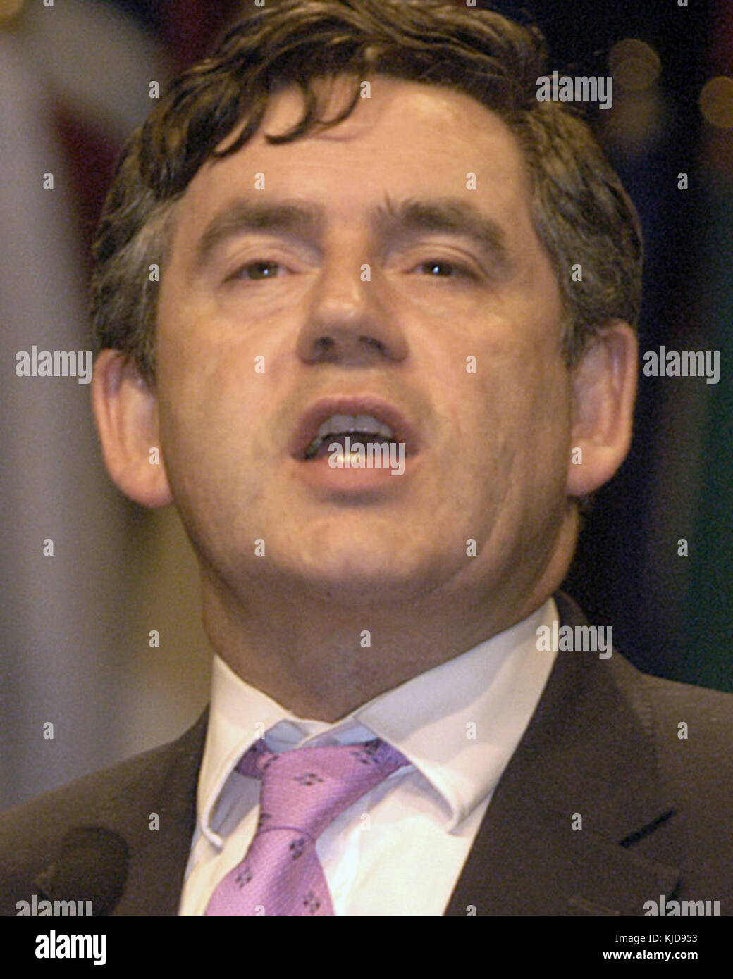 Gordon Brown crop Stock Photo - Alamy