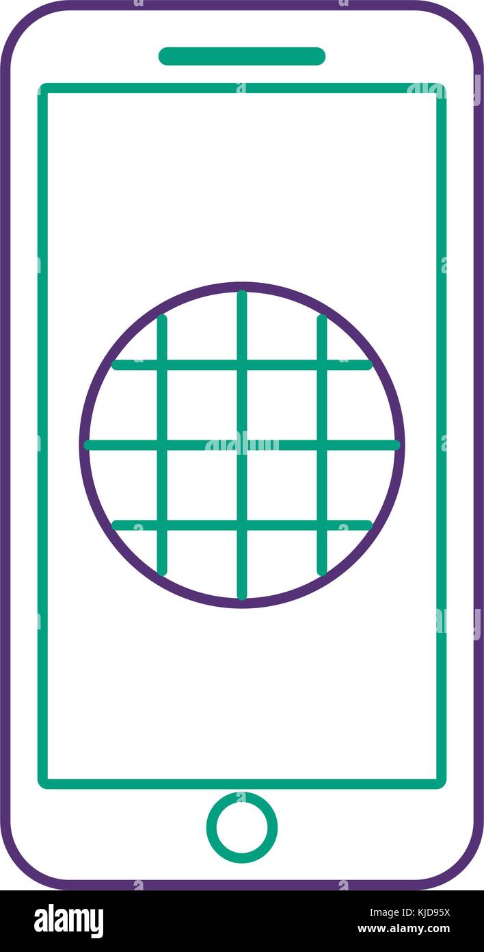 smartphone gps navigation screen blank app Stock Vector Image & Art - Alamy