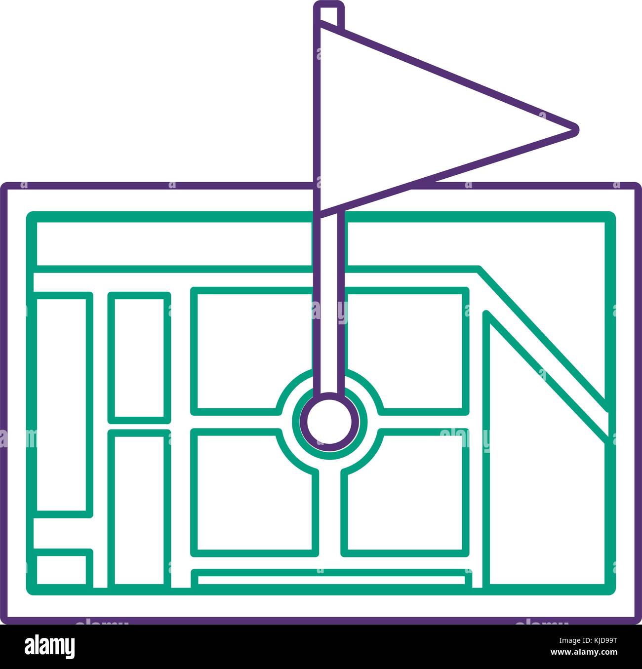 gps navigation map destination pin map flag Stock Vector Image & Art ...