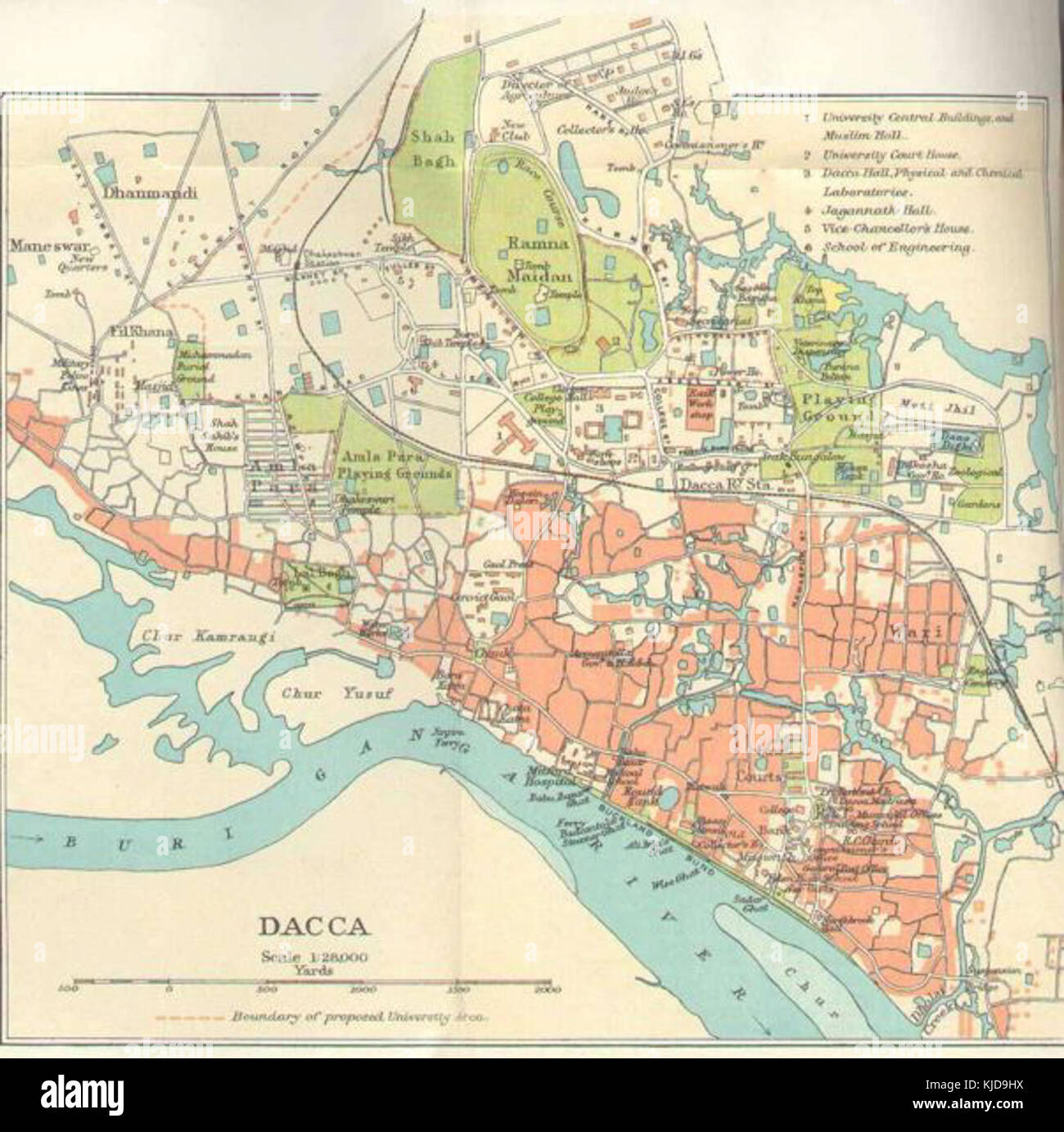 Dhaka during British rule 1924 Stock Photo - Alamy