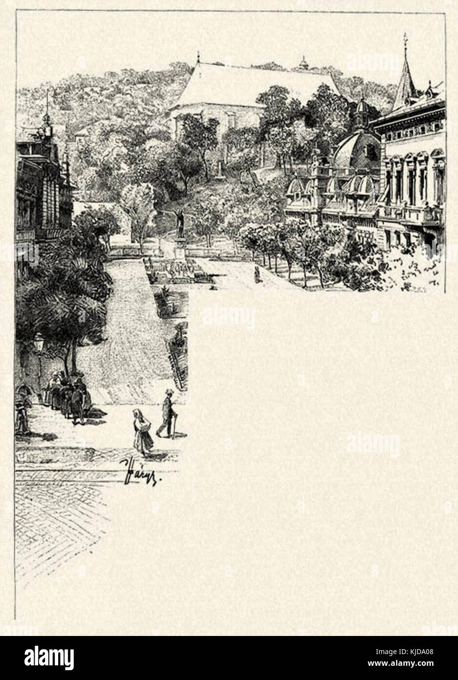 Elisabeth Square 1898 Stock Photo - Alamy