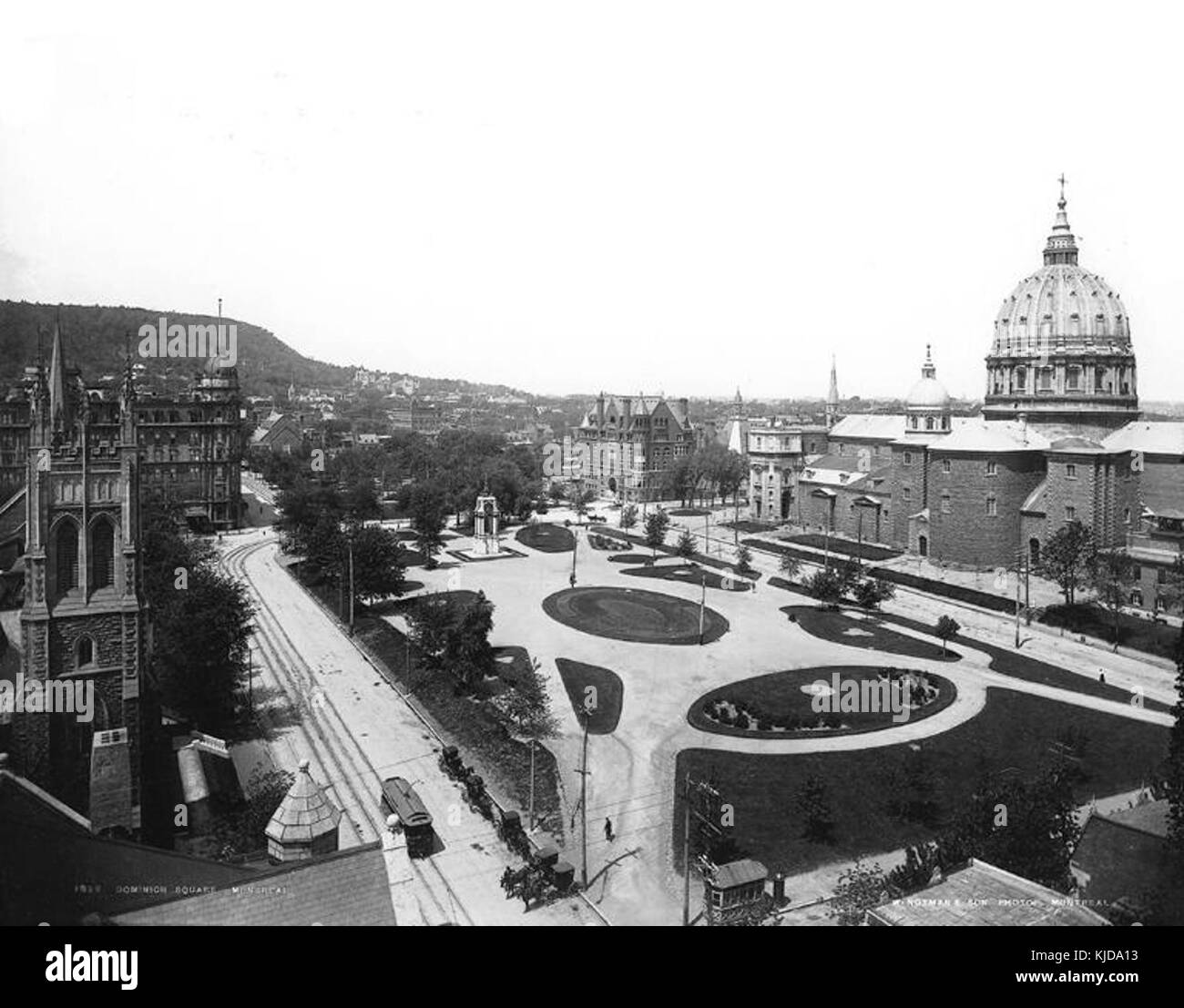 Dominion Square, Montreal, QC, about 1895 Stock Photo - Alamy