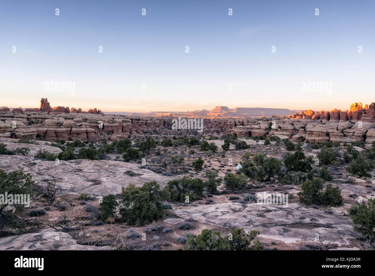 "Sunset in desert, Moab, Utah, United States Stock Photo - Alamy