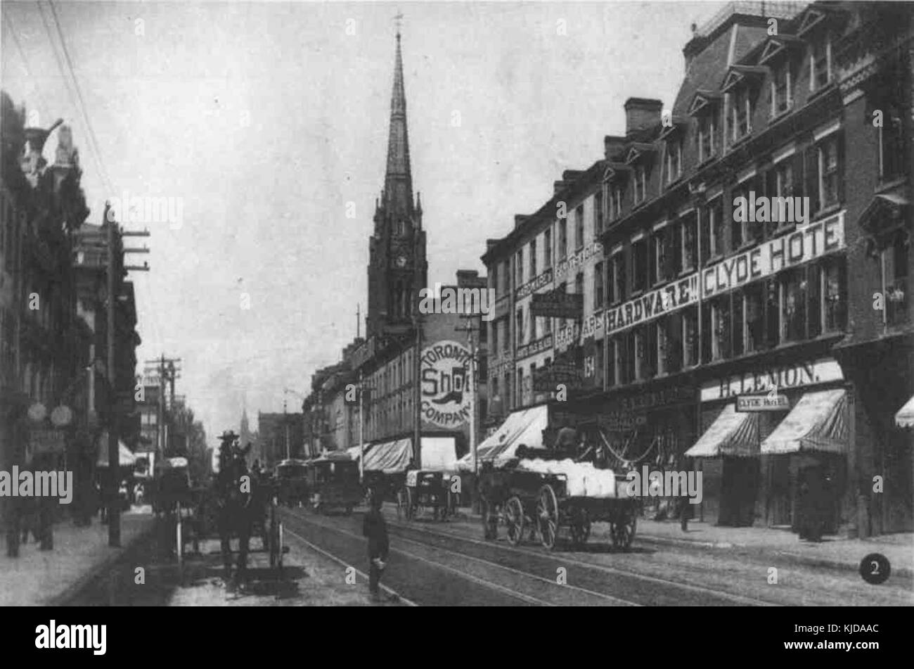 Frank W. Micklethwaite photo of downtown Toronto, 1890 2 Stock Photo ...