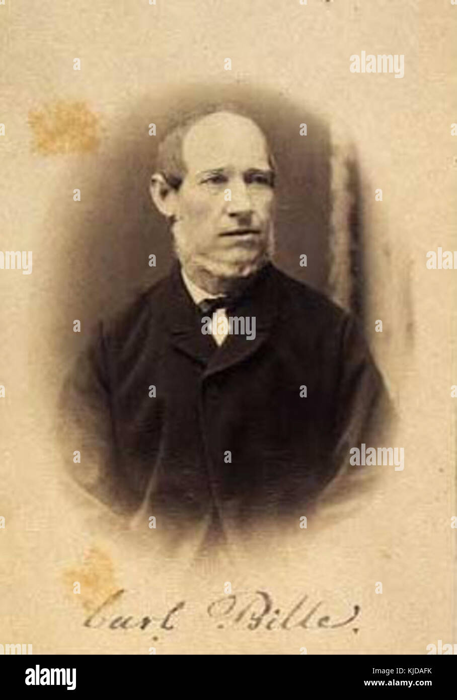 Carl Bille 1815 1898 by August Birch Stock Photo - Alamy