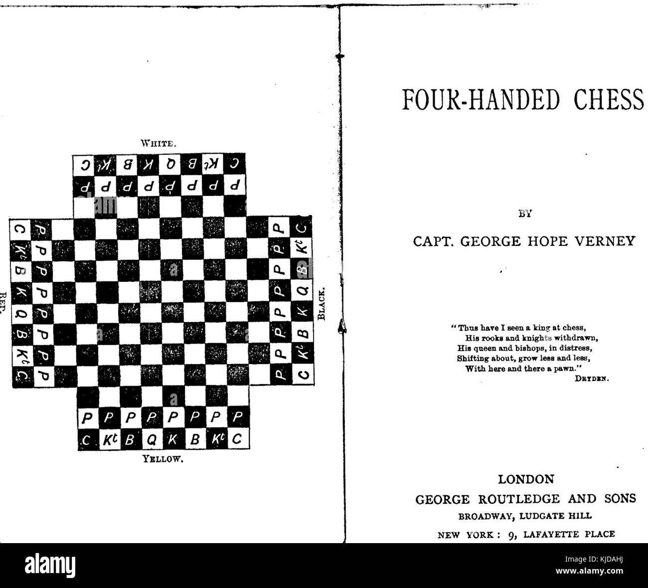 Four handed chess Stock Photo - Alamy