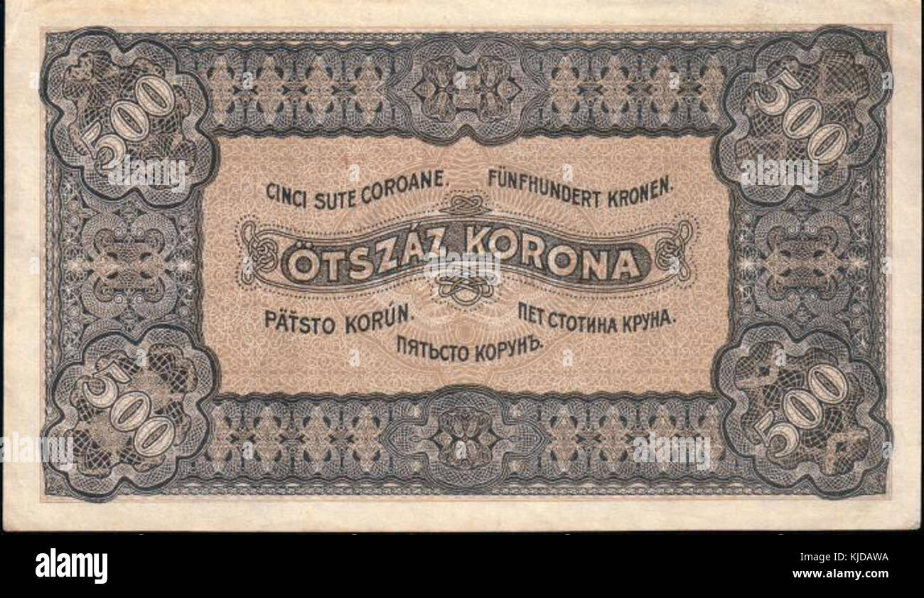 HUK 500 1923 reverse Stock Photo - Alamy