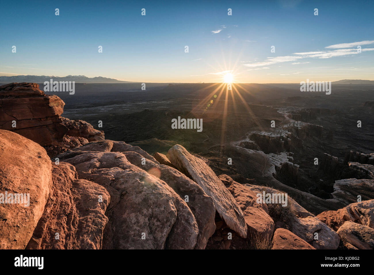 "Sunset in canyon, Moab, Utah, United States Stock Photo - Alamy