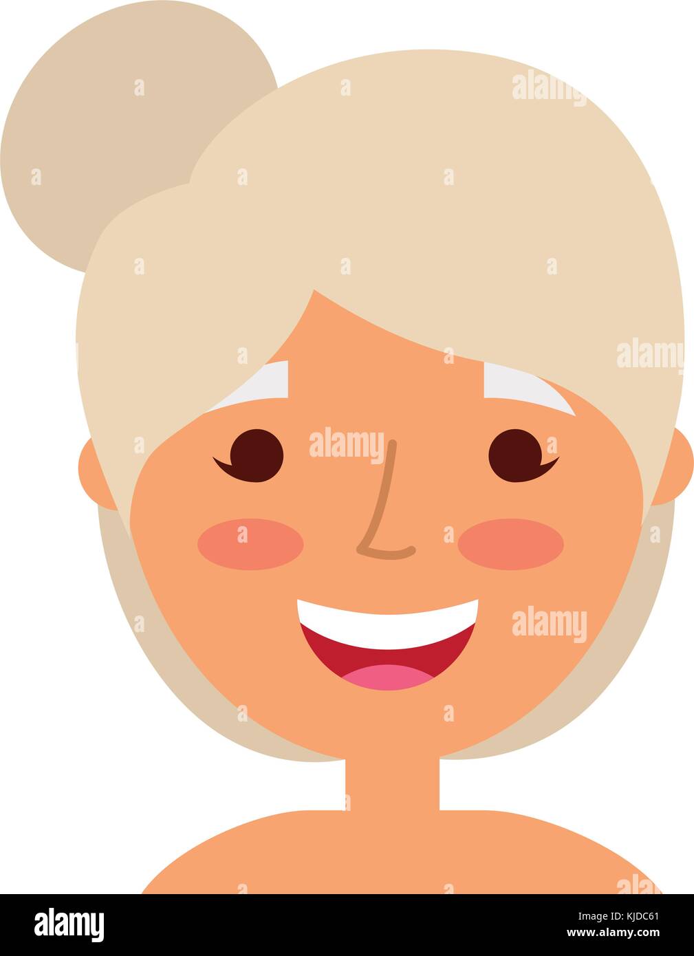 Old Woman Portrait Lady Grandma Cartoon Stock Vector Image And Art Alamy