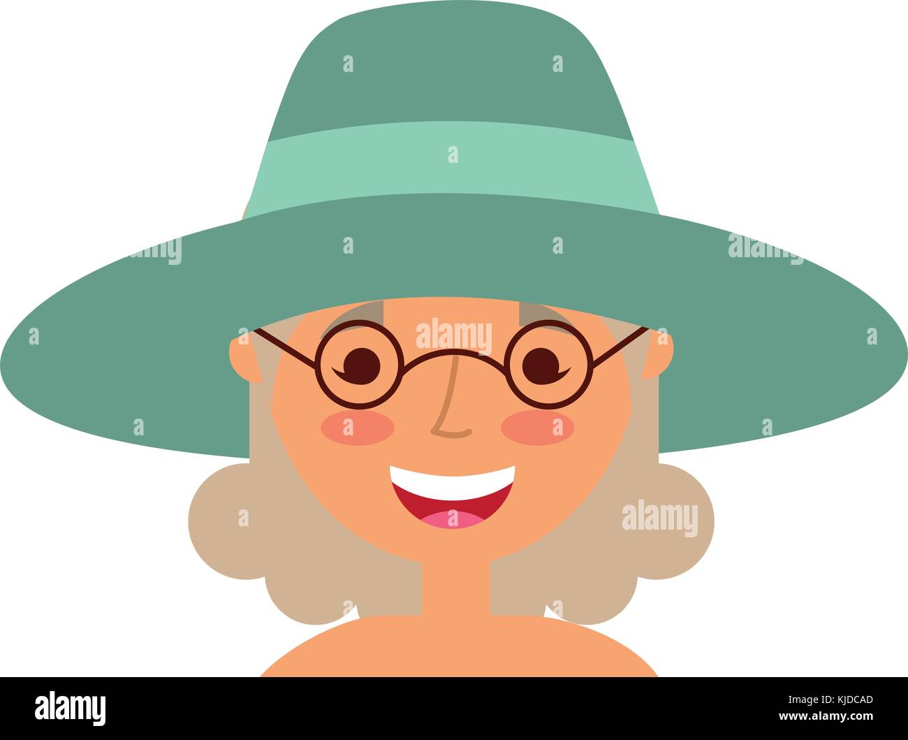 Old Woman Portrait Lady Grandma Cartoon Stock Vector Image And Art Alamy