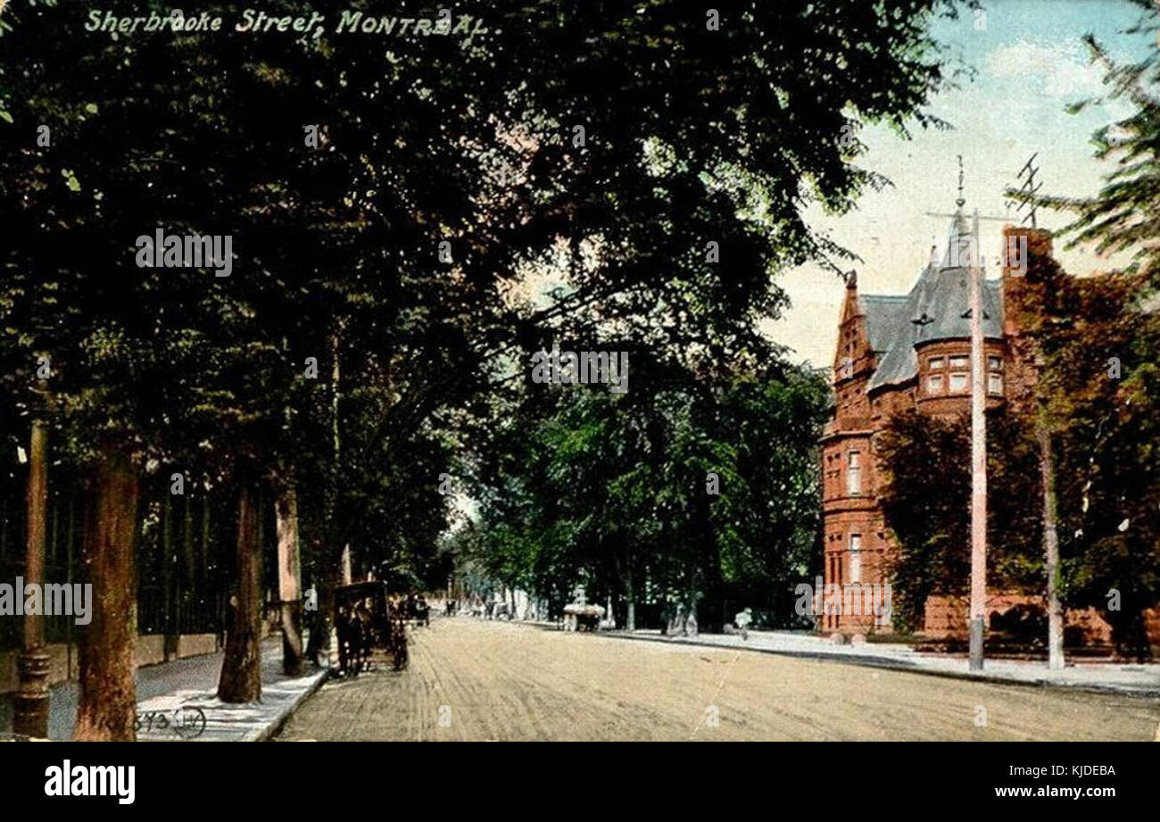 Sherbrooke Street, Montreal (1913 Stock Photo - Alamy