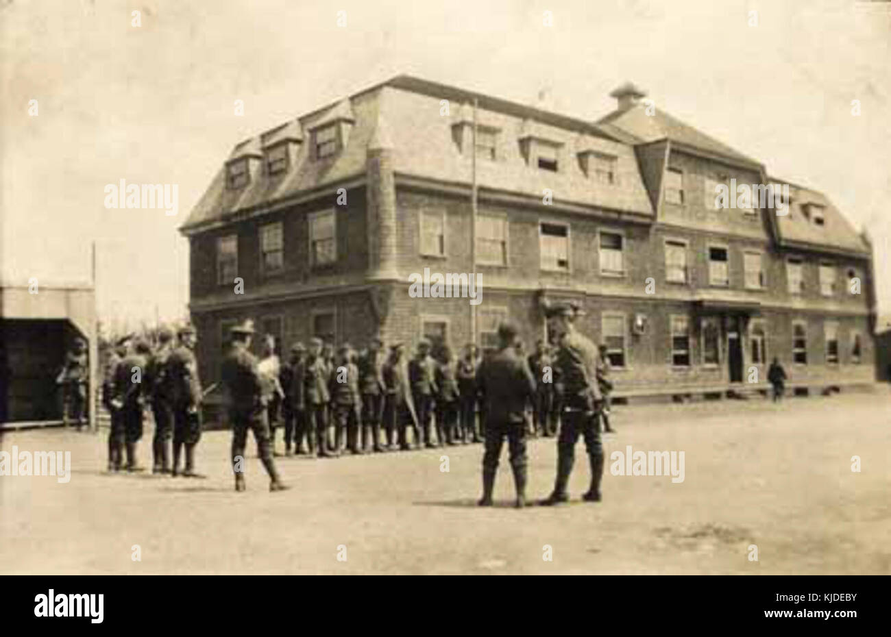 Soldiers at Broughton Hotel Stock Photo - Alamy