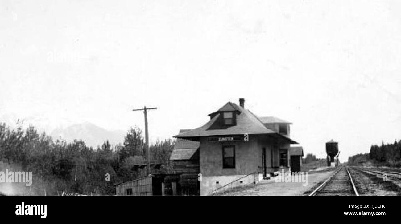 Station at Dunster Stock Photo - Alamy