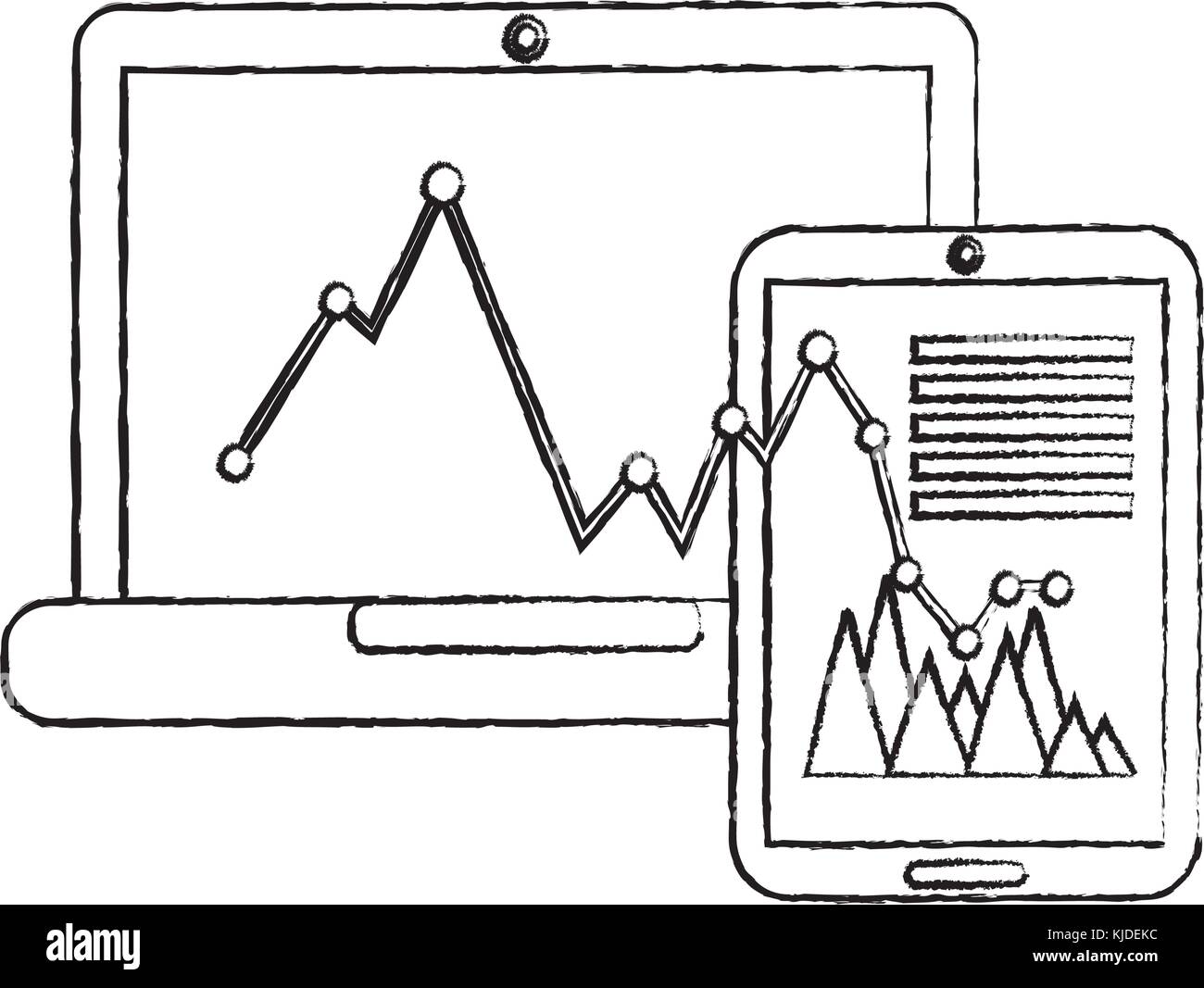 graph chart icon image Stock Vector Image & Art - Alamy