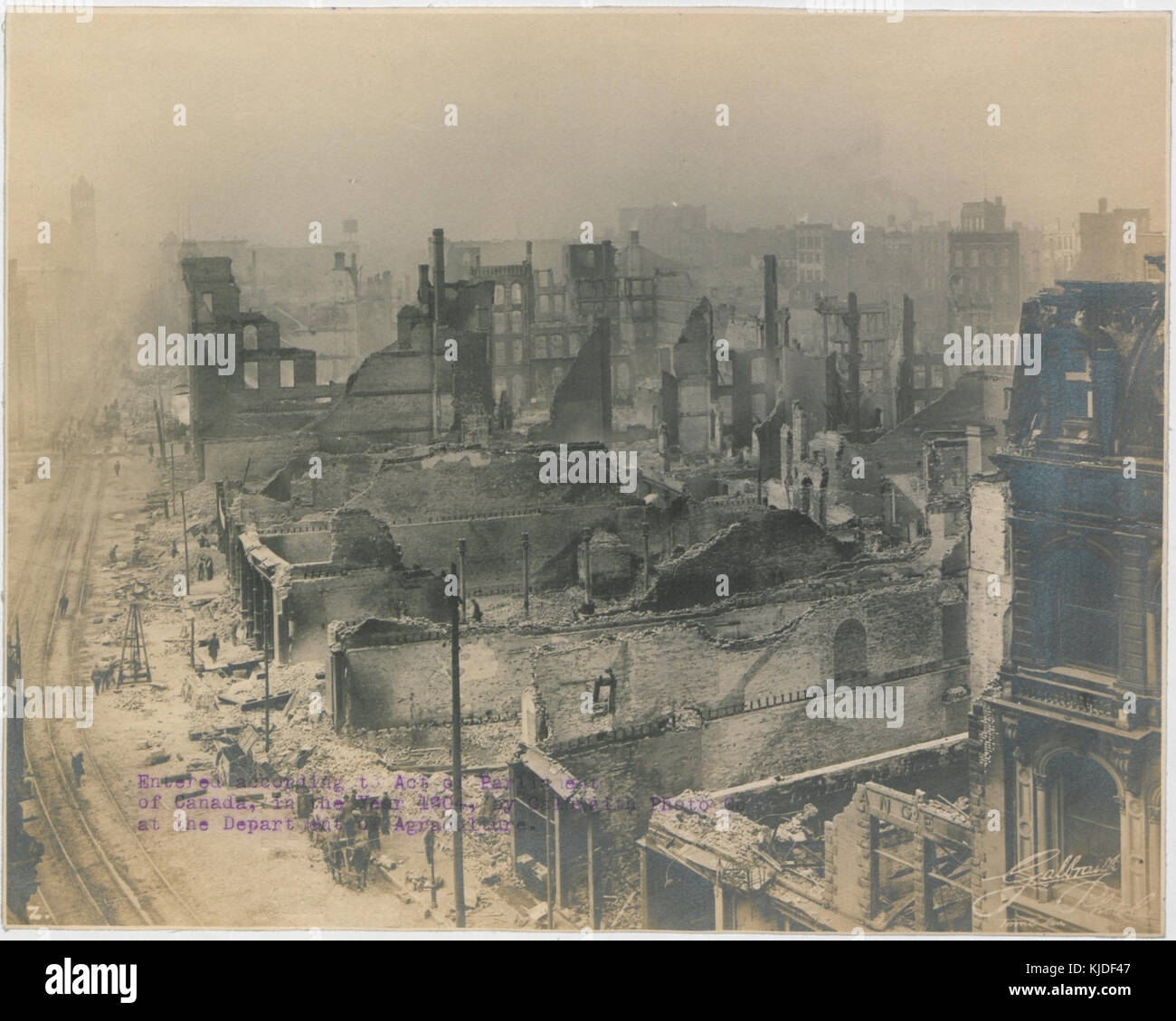 Toronto Fire Ruins, Front Street April 19th, 1904 (HS85 10 14899 Stock ...