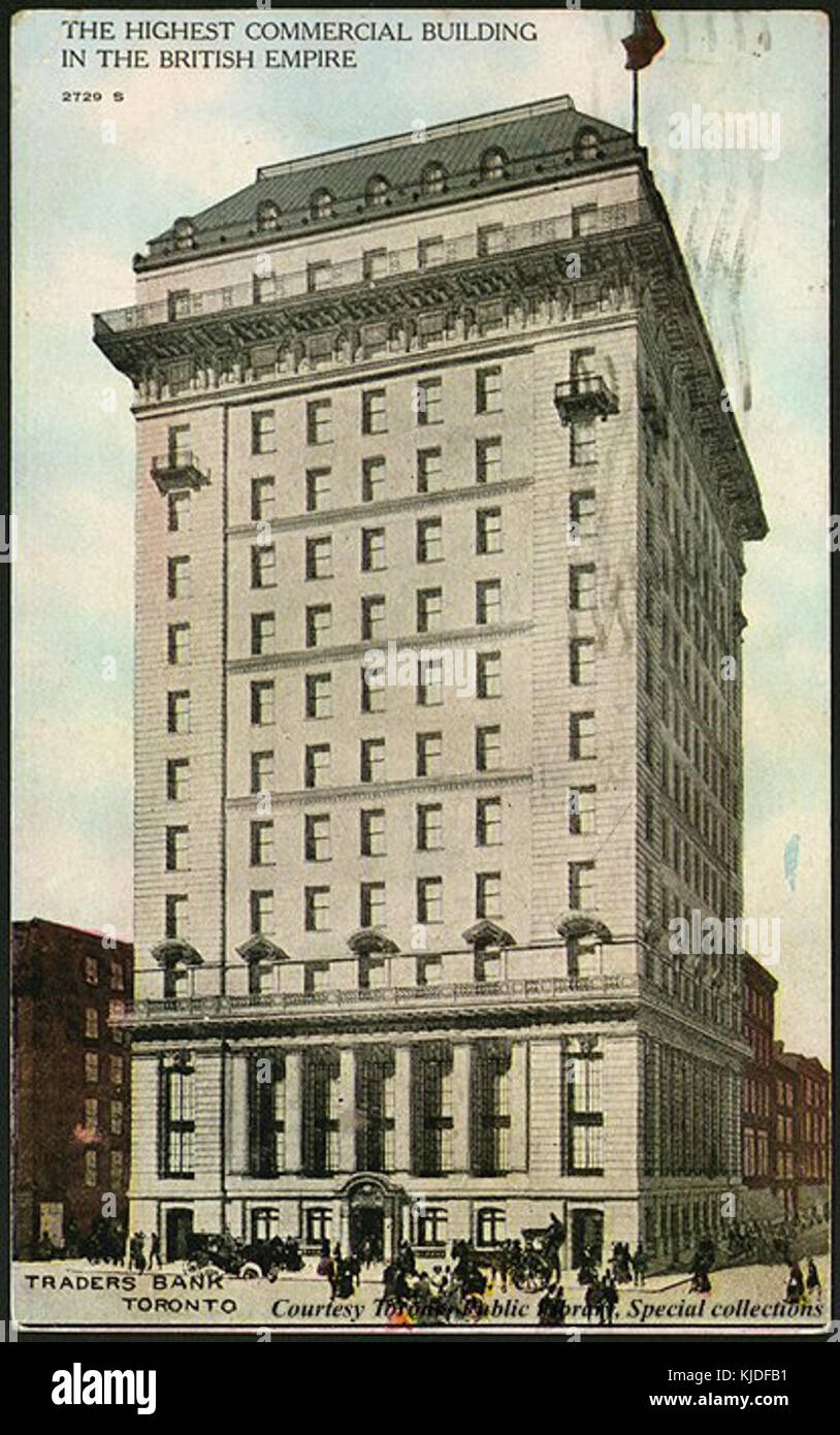 Trader's Bank Building circa 1910 Stock Photo - Alamy
