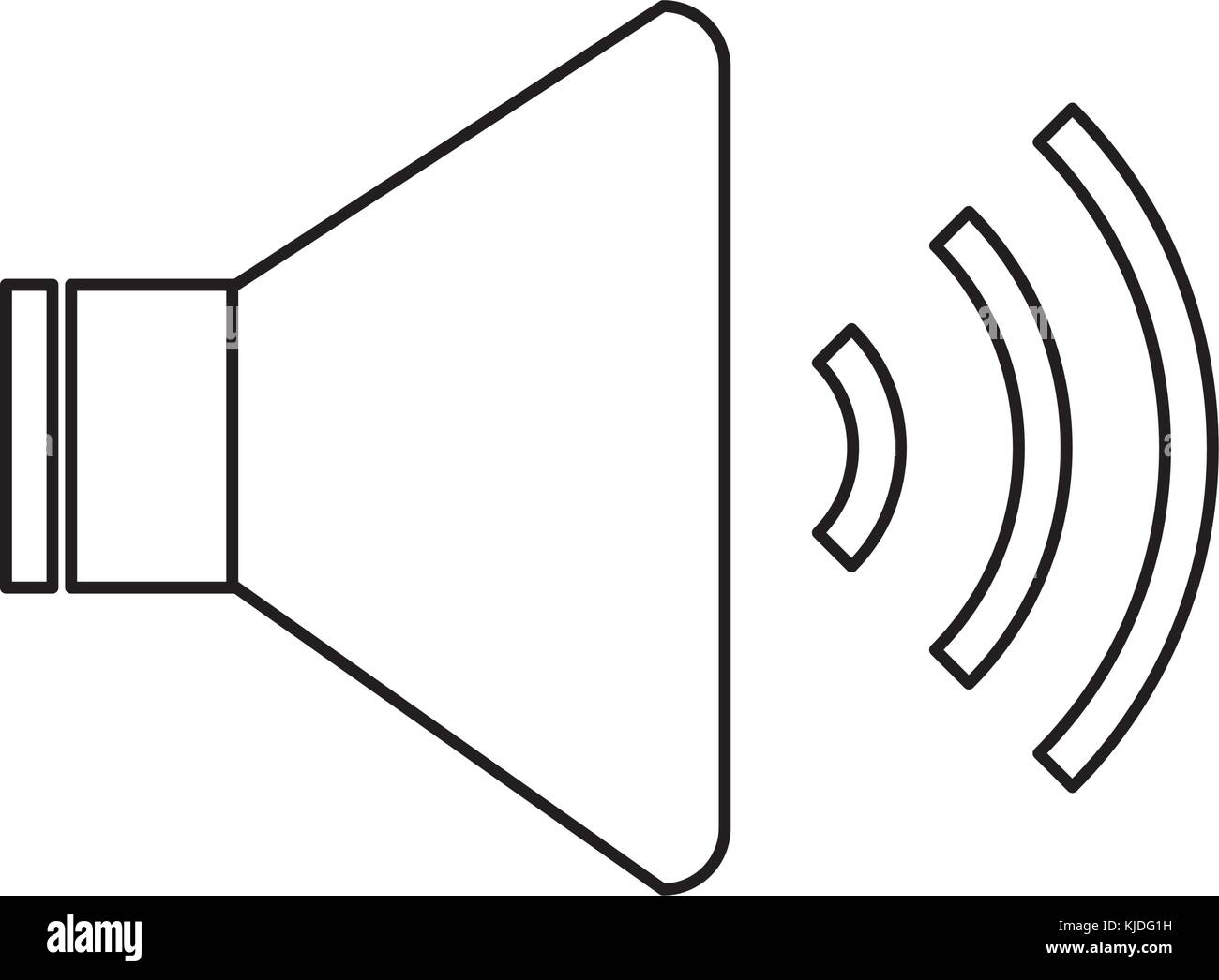 speaker sound volume audio button icon Stock Vector Image & Art - Alamy