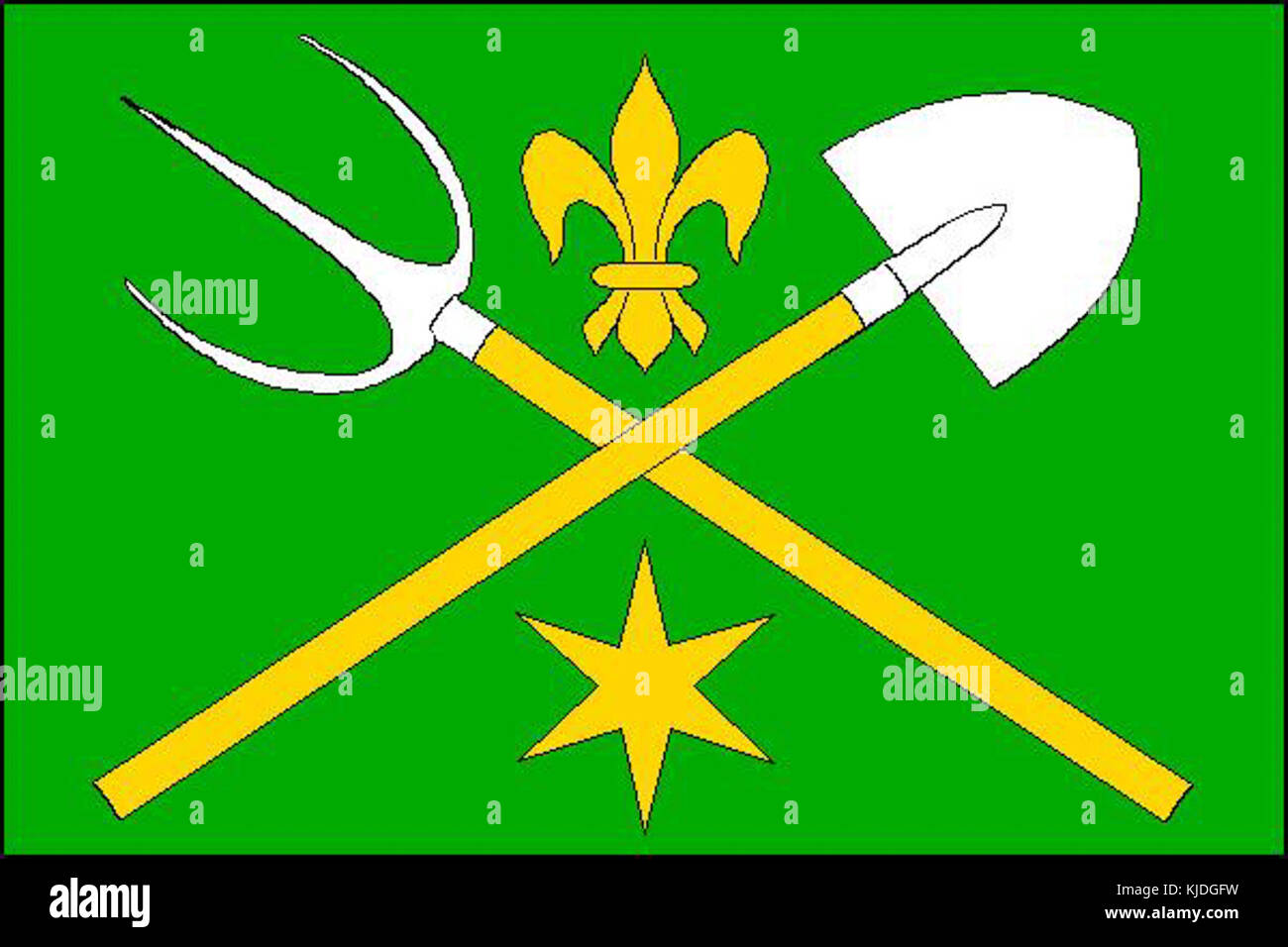 This image depicts the flag of Hnojice, a small village or town. Flags ...