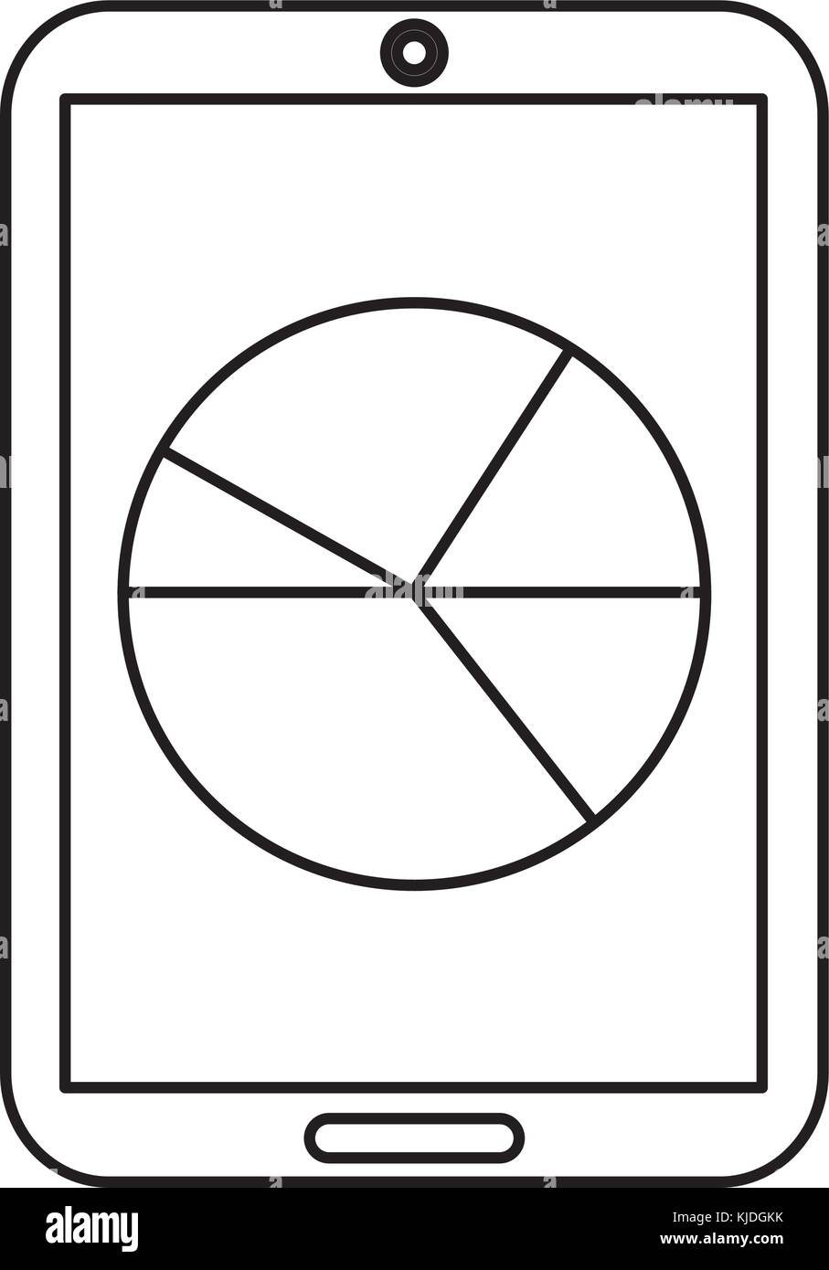 mobile statistic diagram chart device technology Stock Vector Image ...