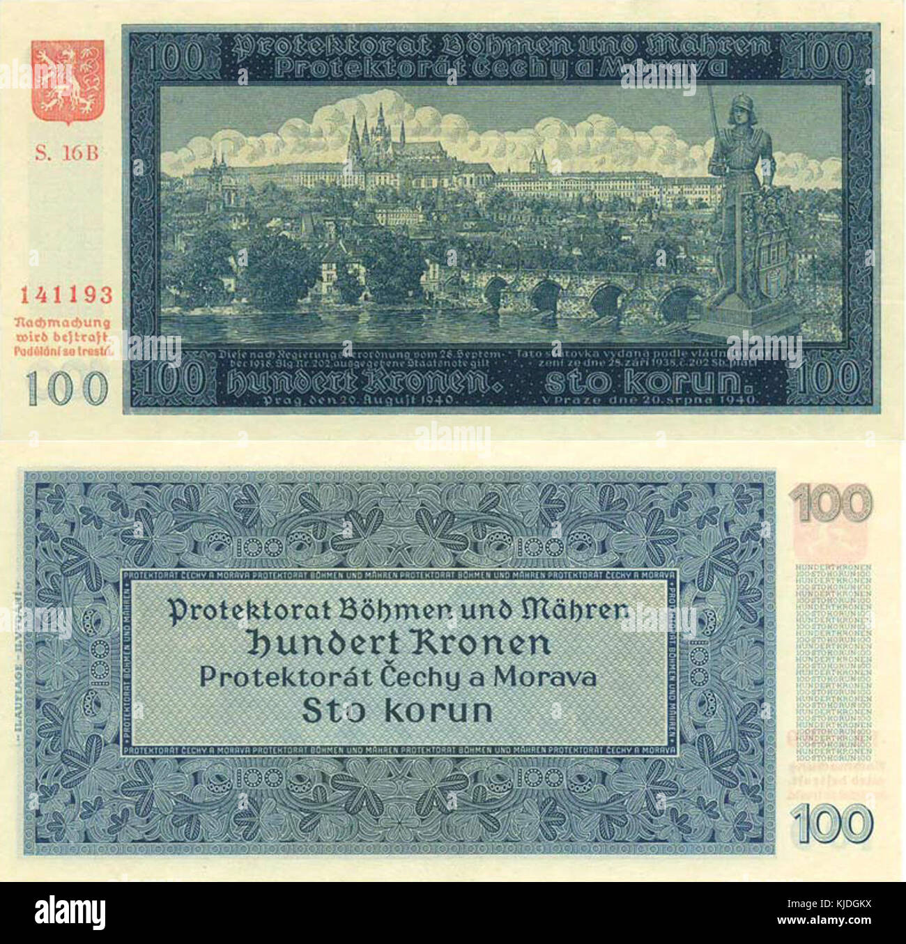 100 Kronen BM1940 Stock Photo - Alamy