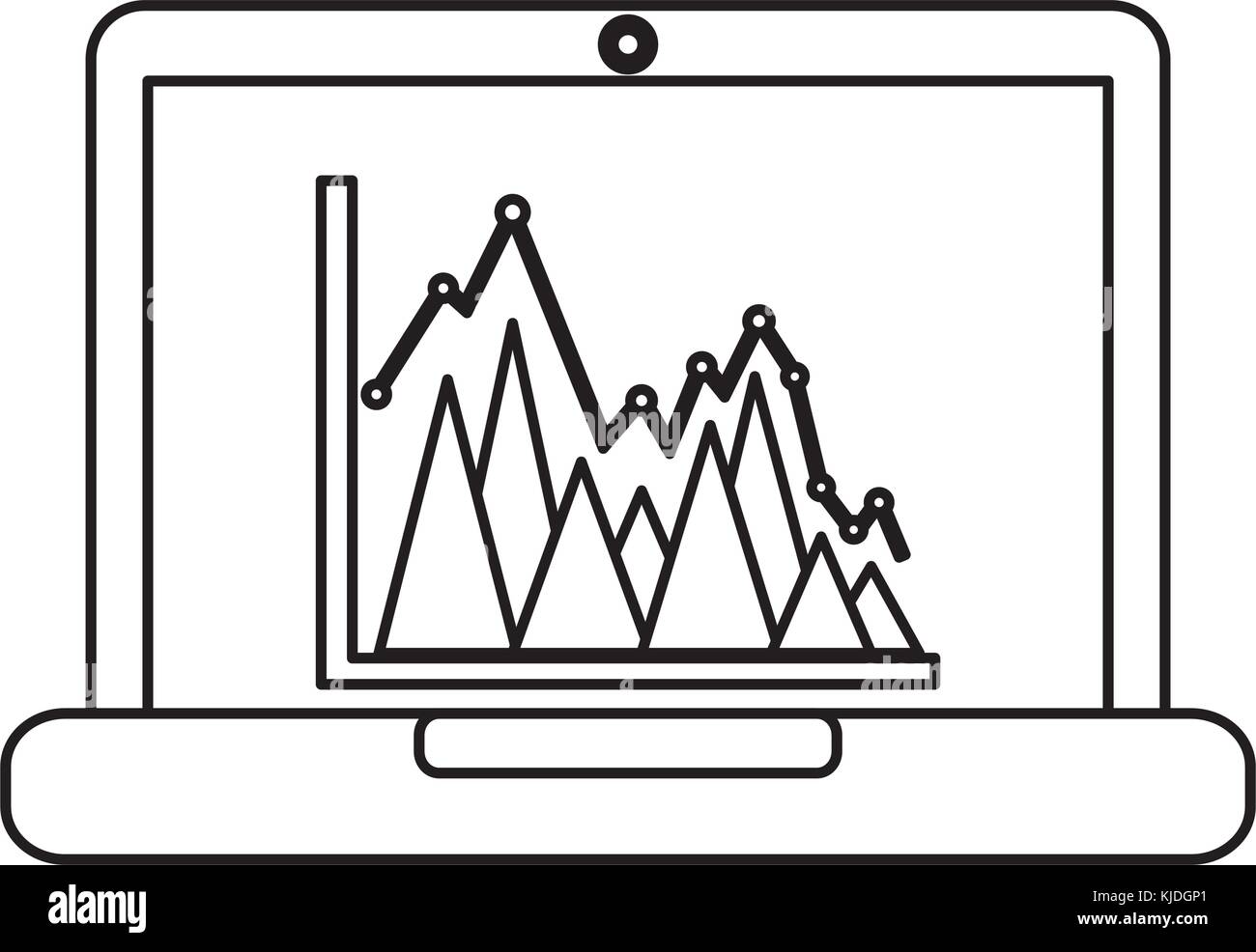 Stock chart and screen Black and White Stock Photos & Images - Alamy