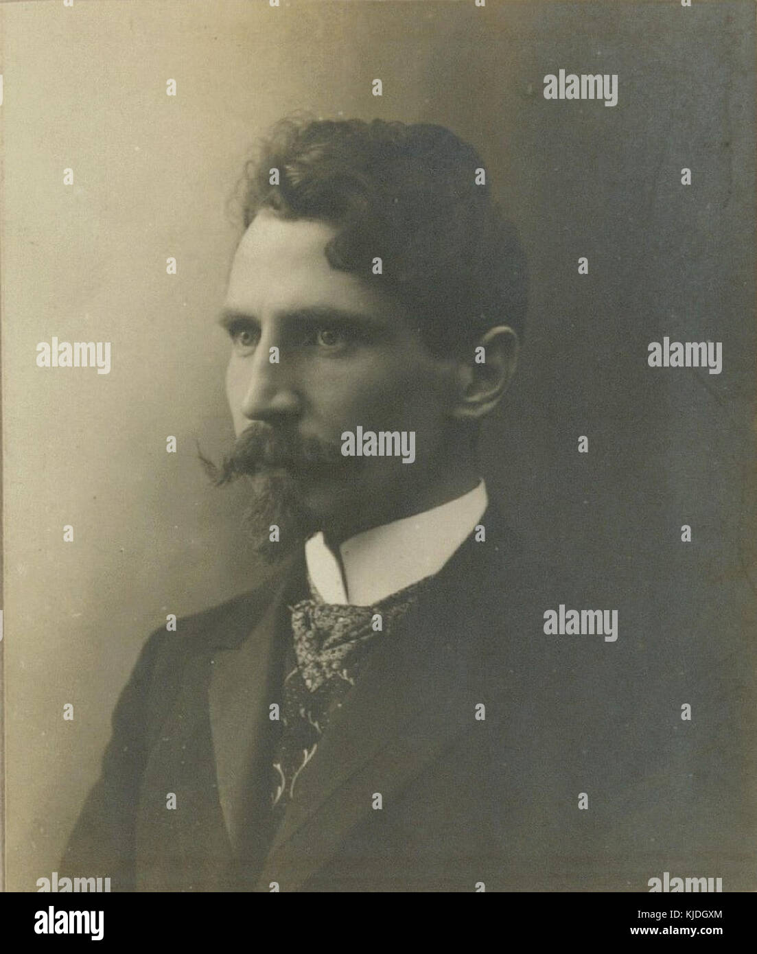 This photograph depicts Ludvig Mylius Erichsen, a Danish explorer ...