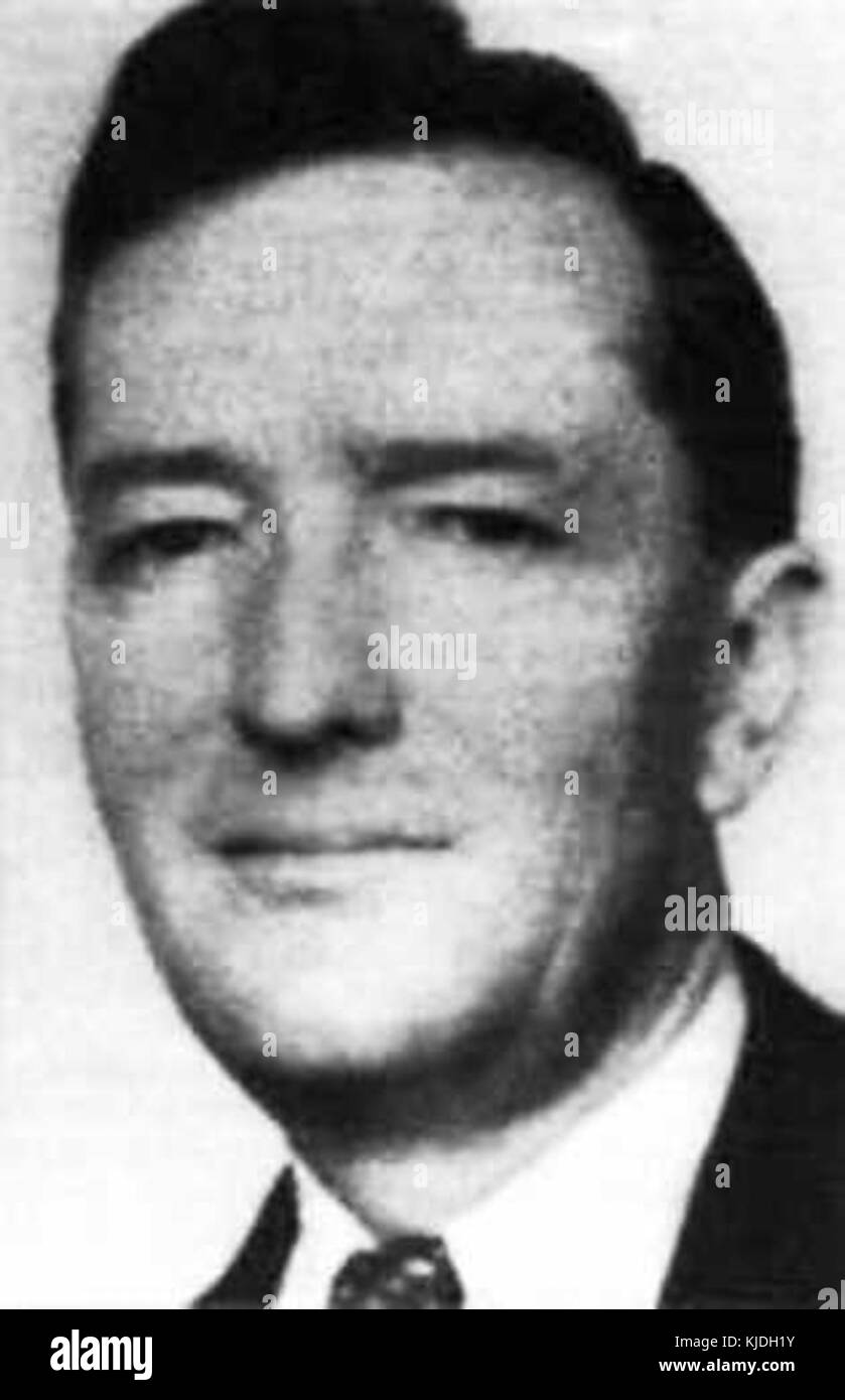 Sir William Stephenson from 1942 passport Stock Photo - Alamy