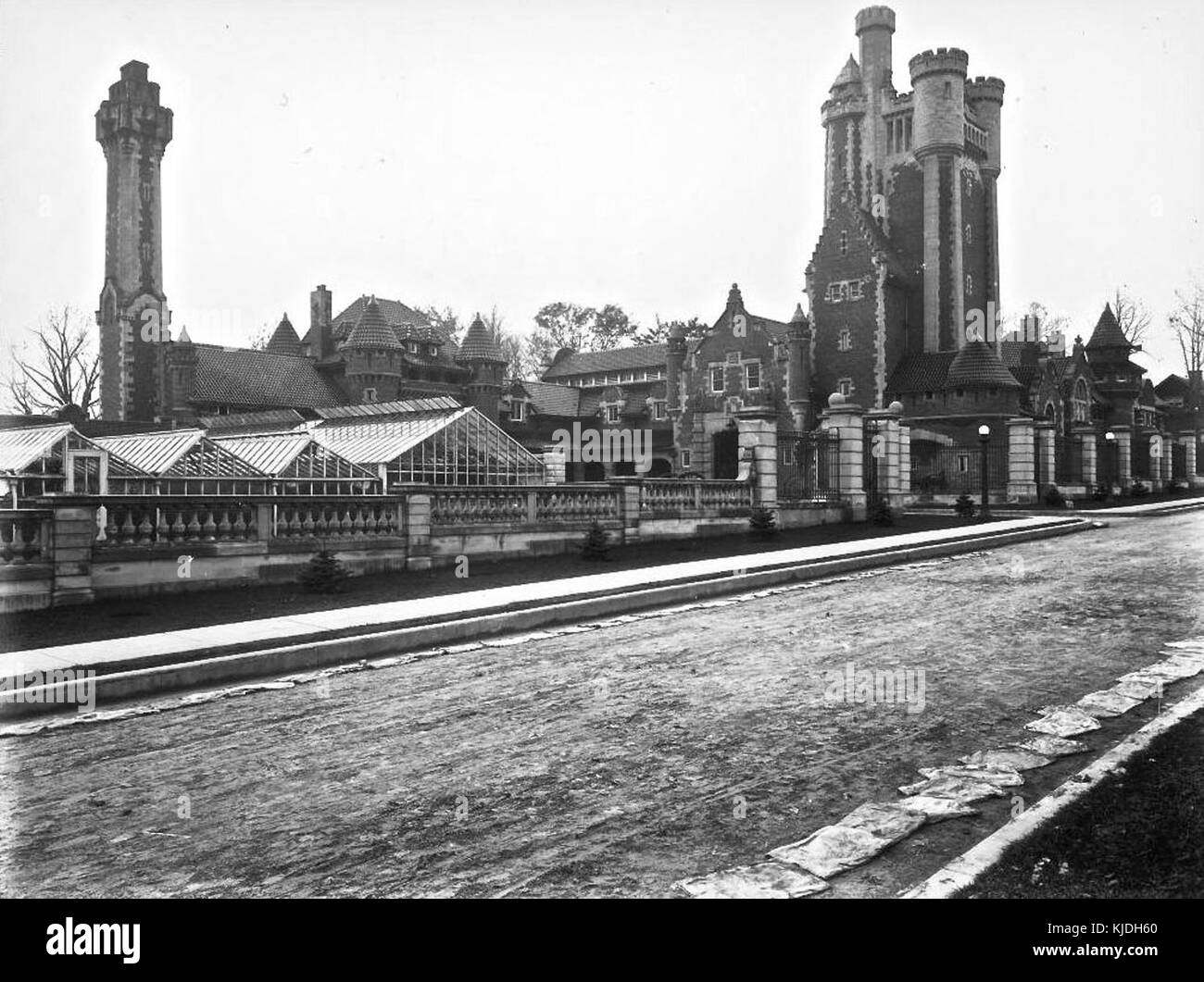 Garden greenhouse gardens greenhouses Black and White Stock Photos ...