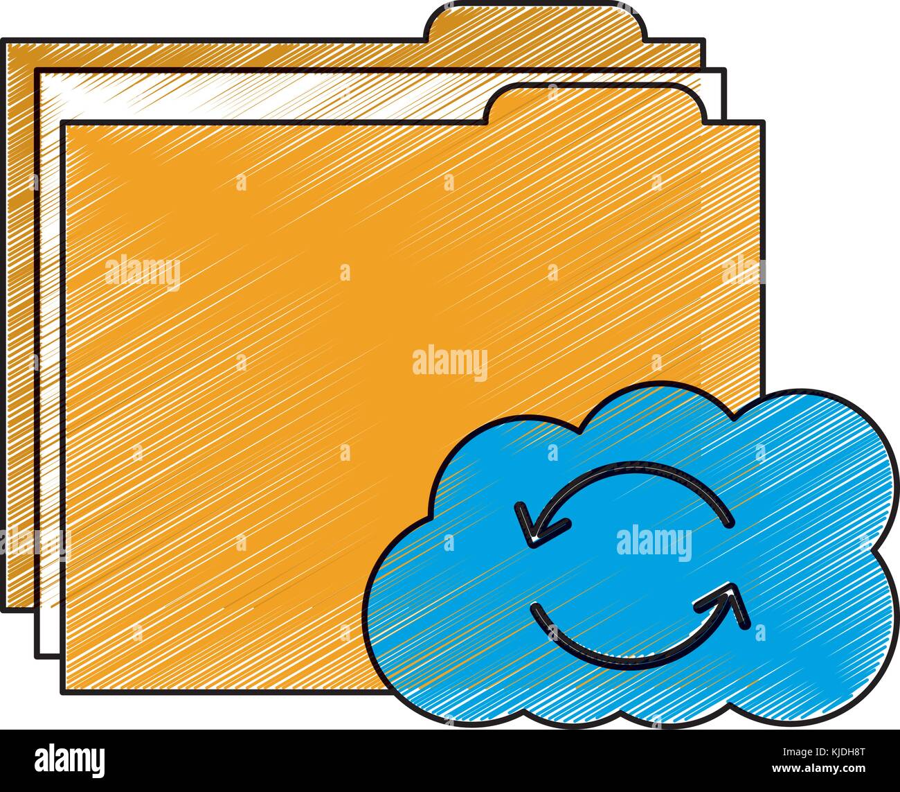 cloud folder storage sharing system file Stock Vector Image & Art - Alamy