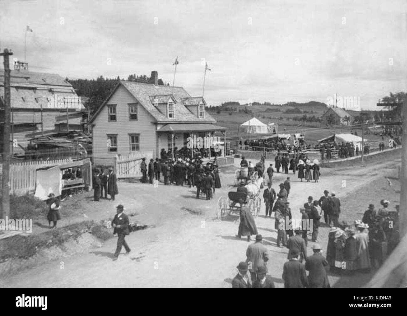 Convention nationale acadienne 1908 Saint Basile Stock Photo - Alamy