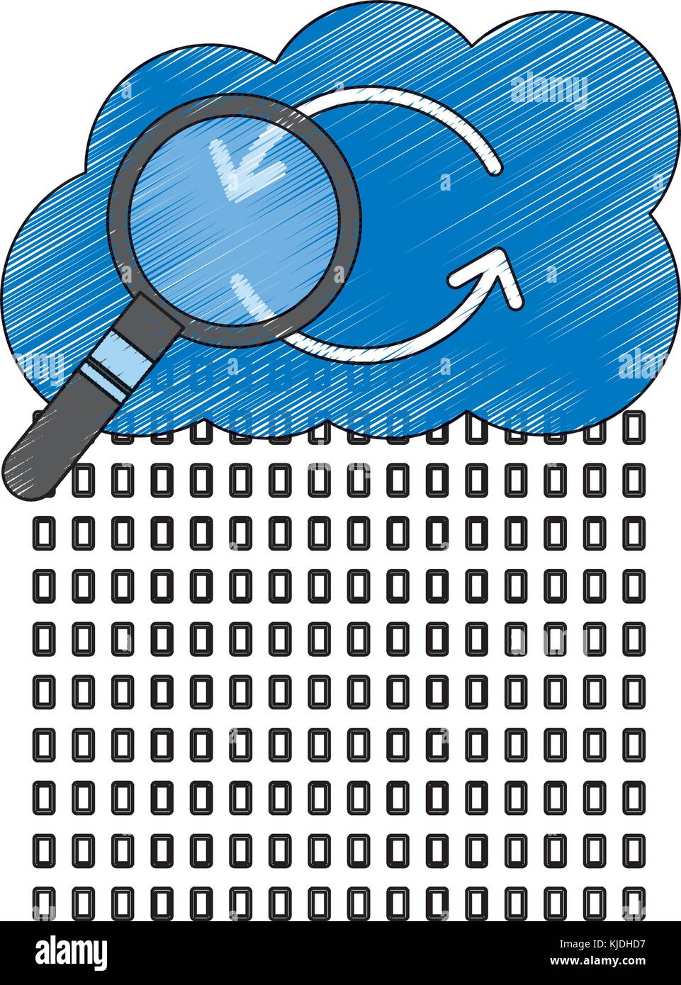 Binary search background Stock Vector Images - Alamy