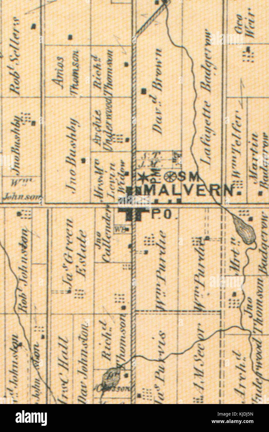 Malvern map hi-res stock photography and images - Alamy