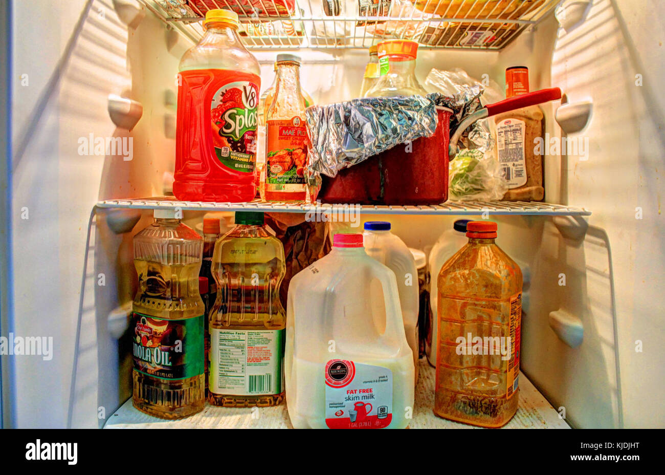 Gfp fridge contents Stock Photo - Alamy