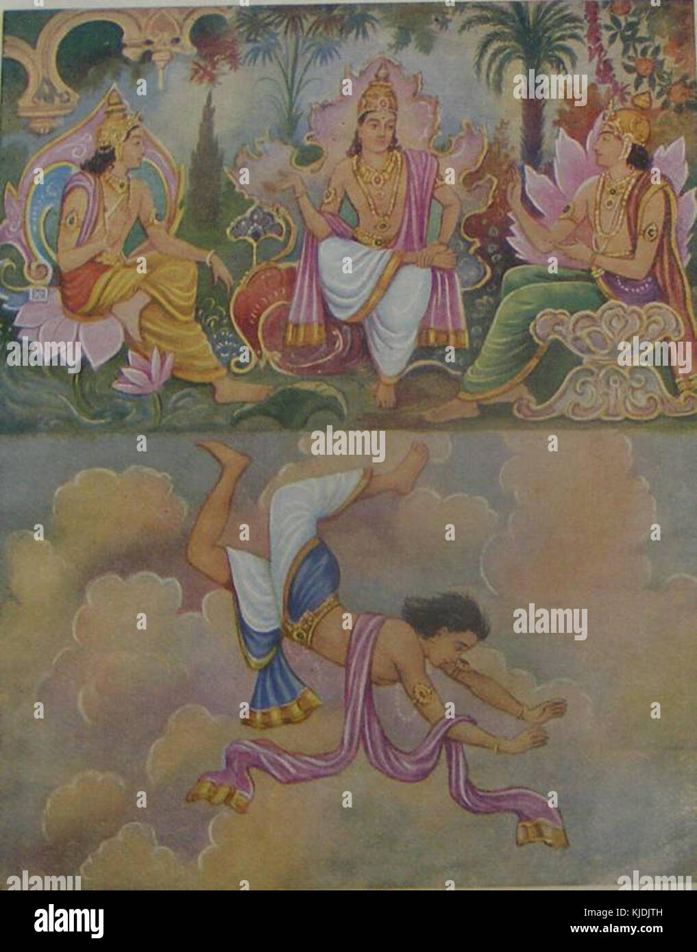 Vintage Hindu God Print Stock Photo - Alamy