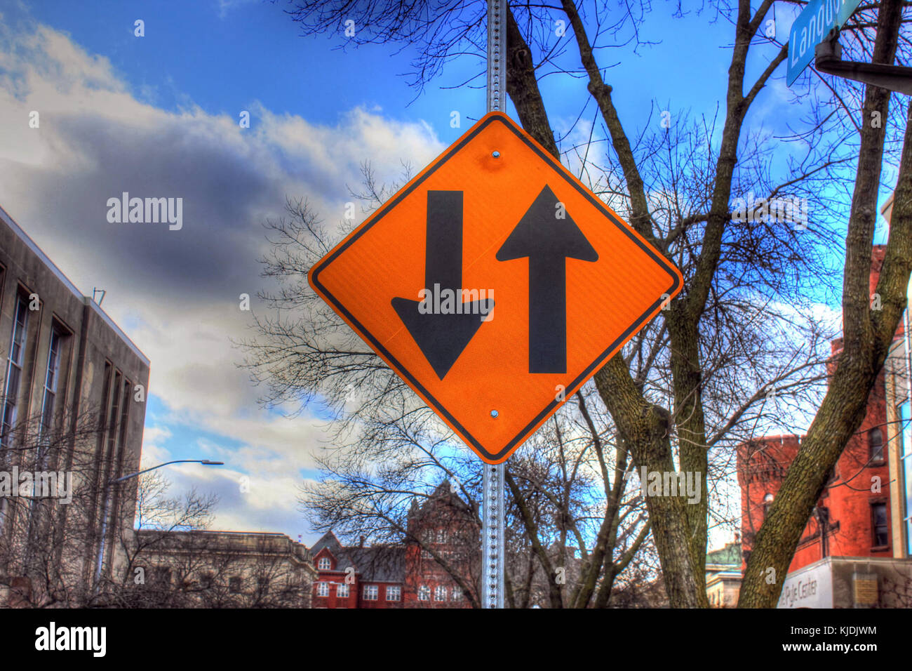 Gfp road sign Stock Photo - Alamy