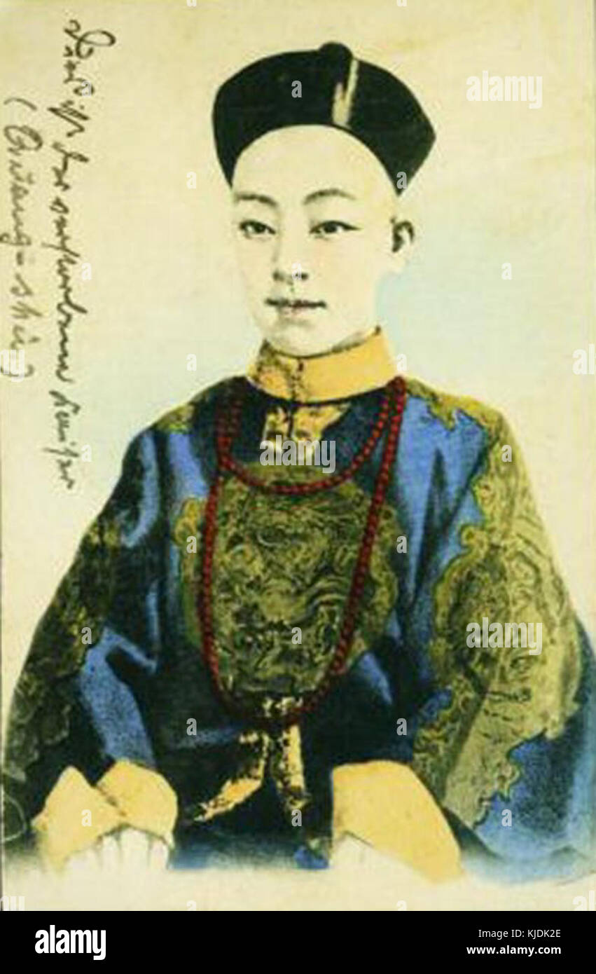 Postcard of Emperor Guangxu Stock Photo - Alamy