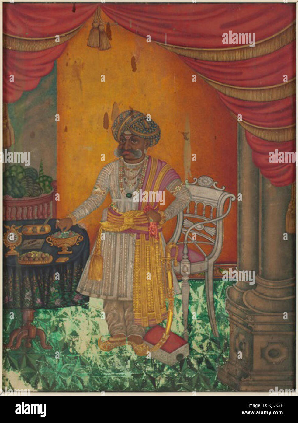 Opulent Portrait of a Maharaja Stock Photo - Alamy