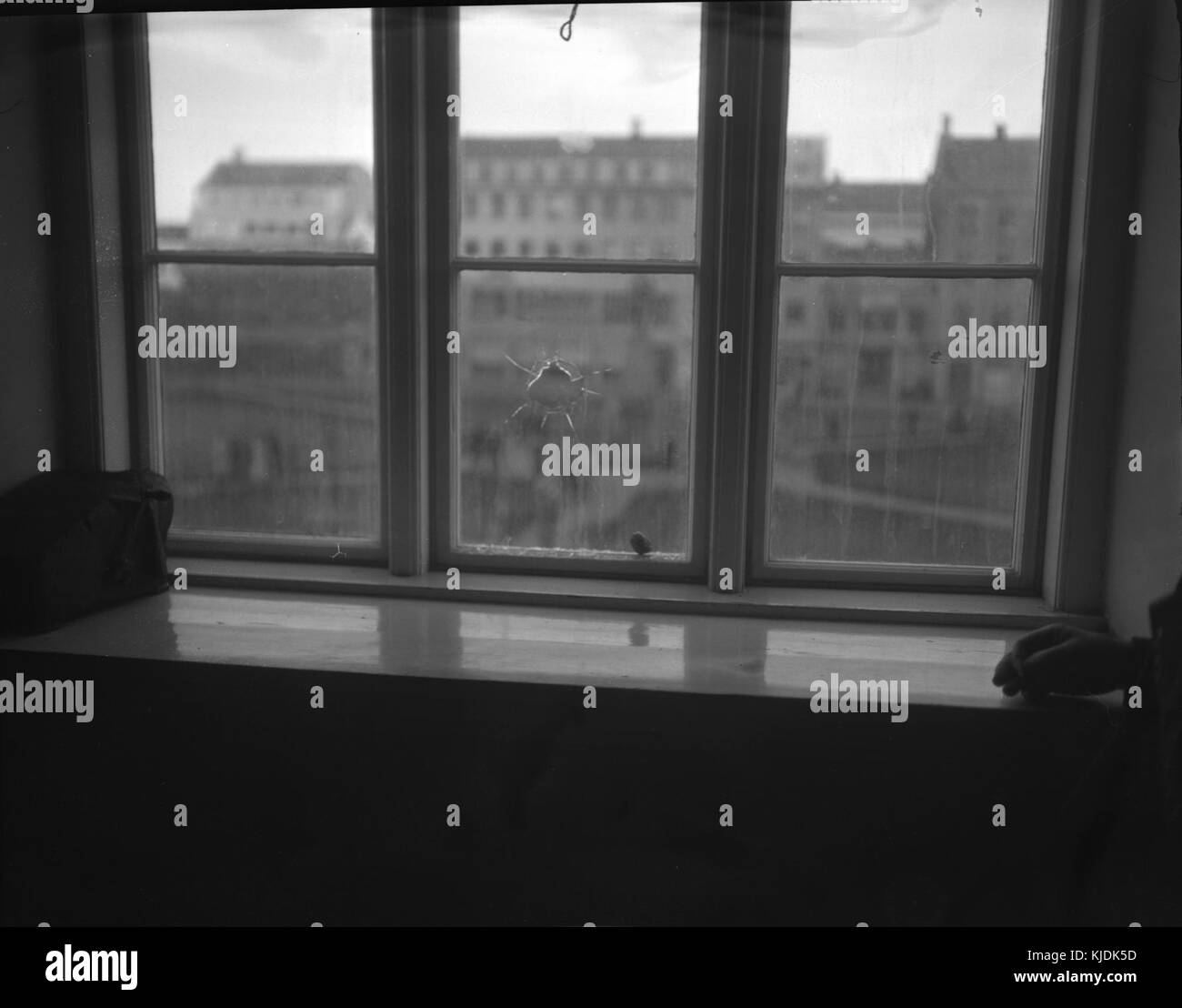 1949 althingi broken window Stock Photo - Alamy